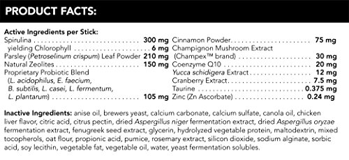 VETRISCIENCE Perio Plus for Dogs, Chicken Liver, 30 Stix - Fresh Breath, Gums and Plaque Control - Crunchy Outside, Soft Inside, Green (090019A.030)