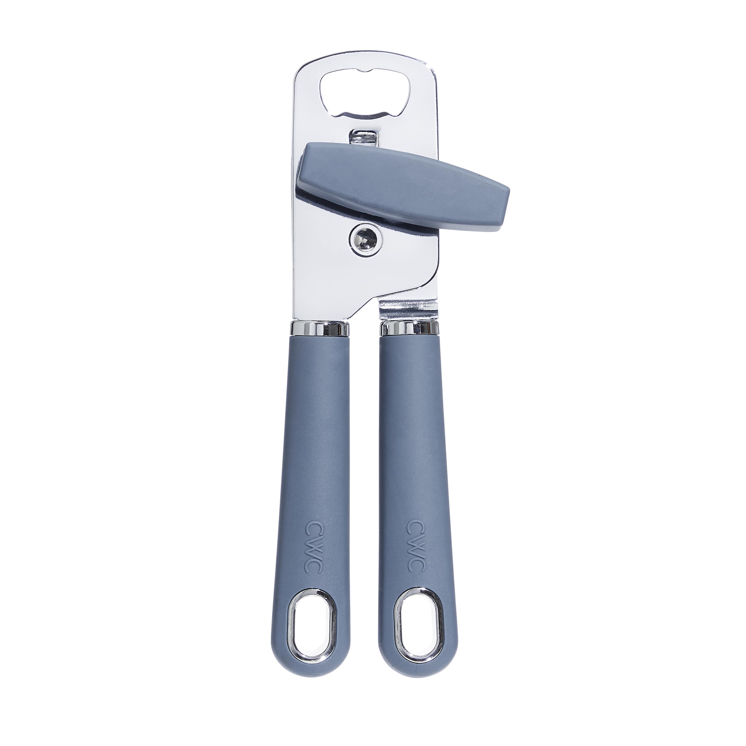 COOK WITH COLOR Manual Can Opener with Soft Grip Handles - Effortlessly Open Cans with Comfort and Precision (Sage)