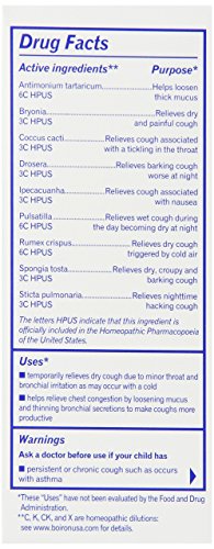 Boiron Children's Chestal for Cough Syrup, Honey, 4.20 Ounce
