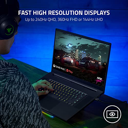 Razer Blade 17 Gaming Laptop: NVIDIA GeForce RTX 3080 Ti - 12th Gen Intel 14-Core i7 CPU - 17.3" QHD 240Hz - 32GB DDR5 RAM - 1TB PCIe SSD - Windows 11 - Chroma RGB - Thunderbolt 4 - SD Card Reader