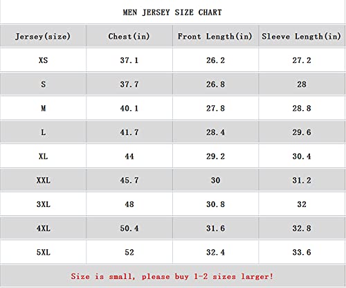 Men's MTB Jersey Long Sleeve Mountain Bike Shirt Bicycle Cycling Tops Quick Dry&Moisture-Wicking (23,XXL)