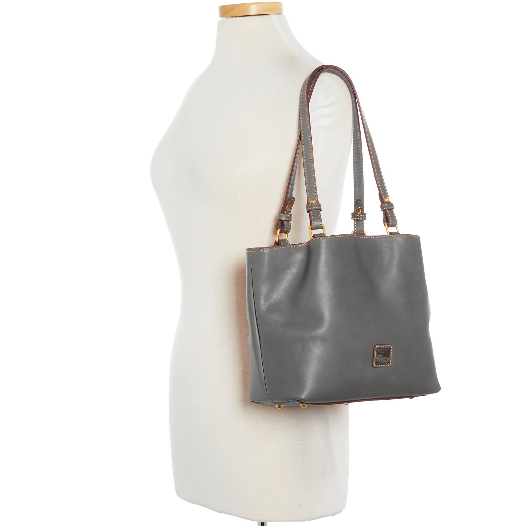 Dooney & Bourke Handbag, Florentine Small Flynn Shoulder Bag - Charcoal