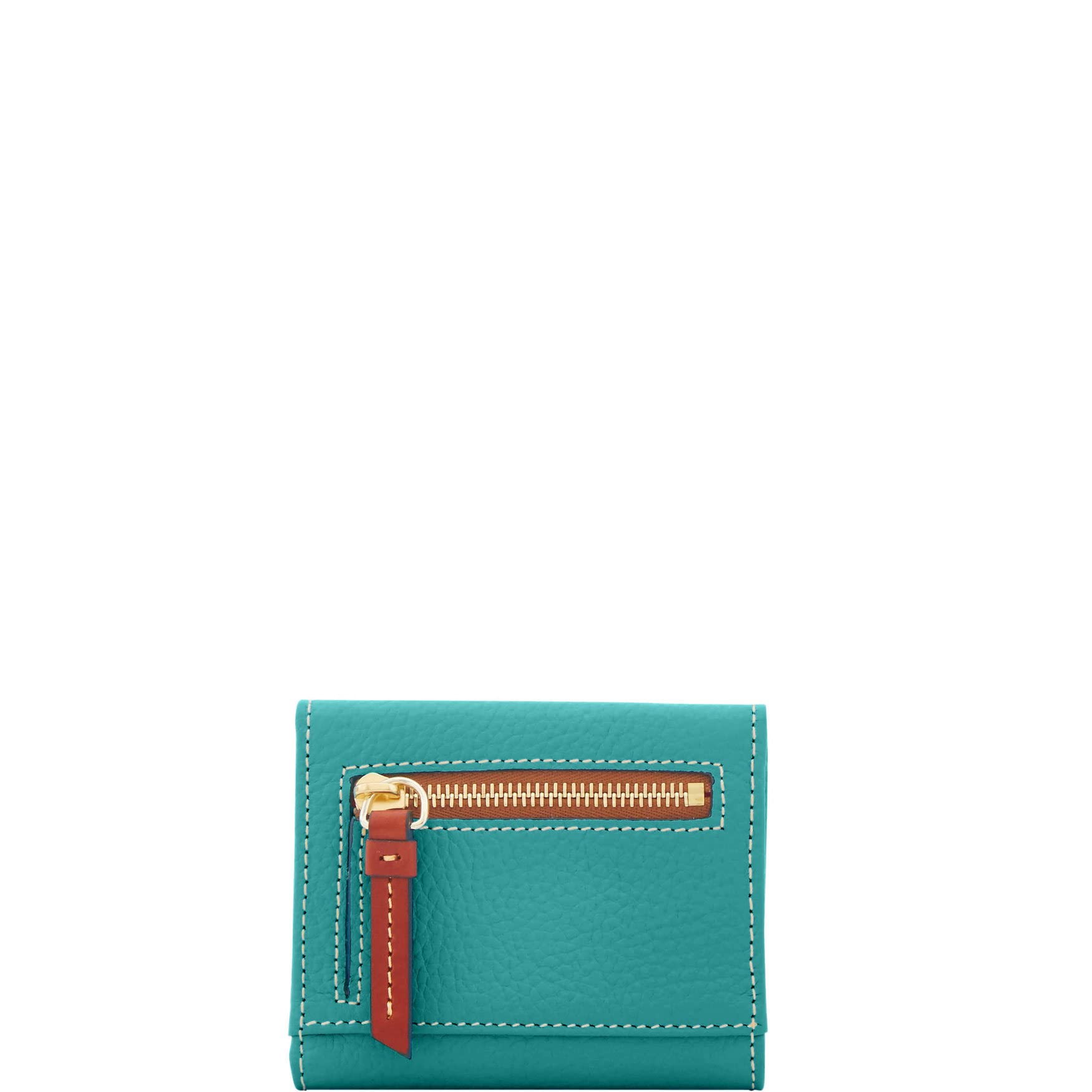 Dooney & Bourke Wallet, Pebble Grain Small Flap Credit Card Wallet - Spearmint