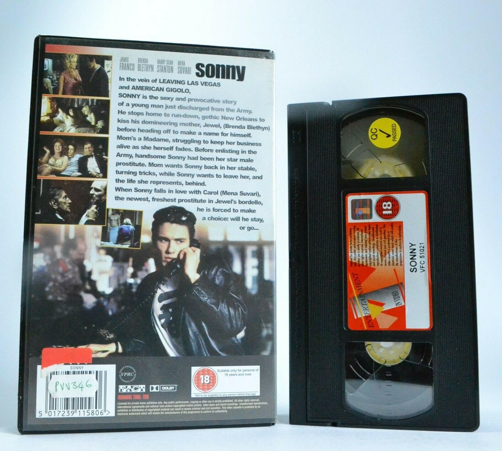 Sonny: Film By Nicolas Cage - Crime Drama - Large Box - James Franco - Pal VHS