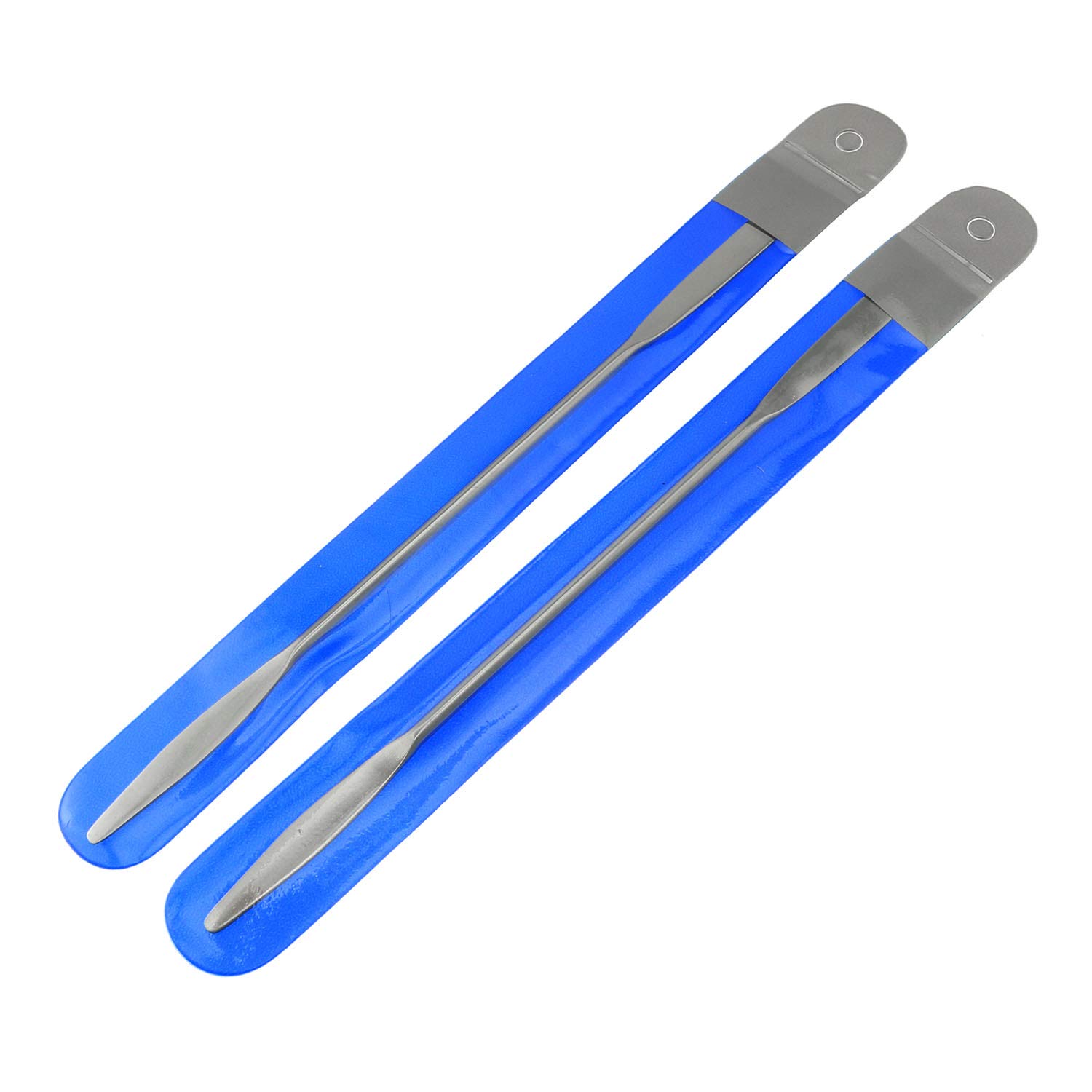 Maxmoral Stainless Steel Lab Laboratory Mini Double-Ended Spatula Semi-Micro Shovel Tapered Arrow End Flat Ends 50 mm X 9 mm