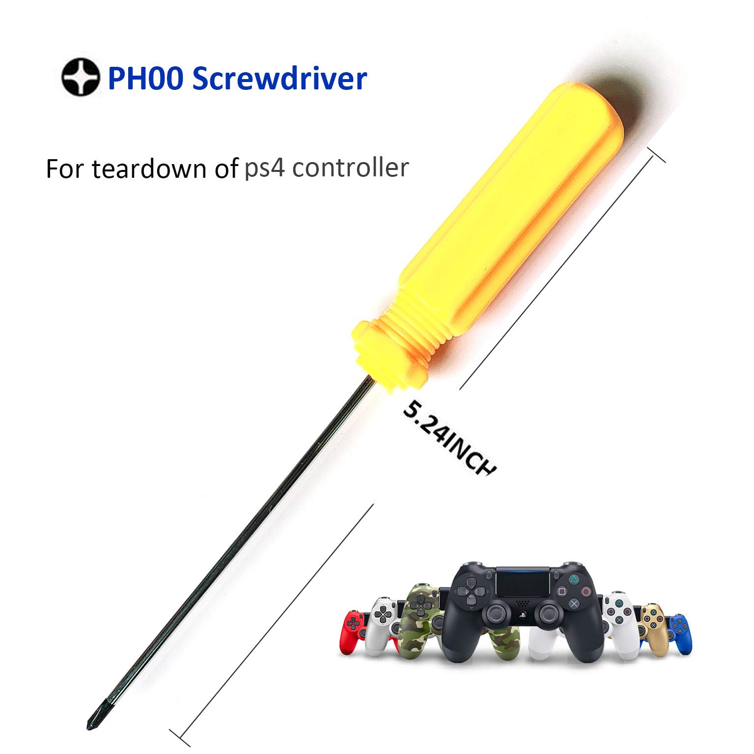 SIKAMI T8 T9 Torx Security Phillips PH00 PH0 Screwdriver Tool Set for PS5 Playstation PS4 PRO/PS4/PS4 Slim teardown cleaning Disassembly PS4 Controller(Set2)