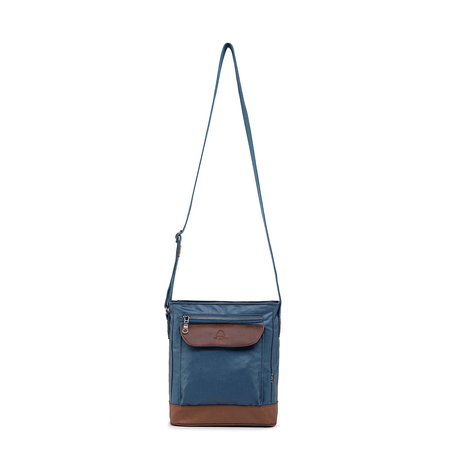 Urban Light Coated Canvas Crossbody Bag (Kale)