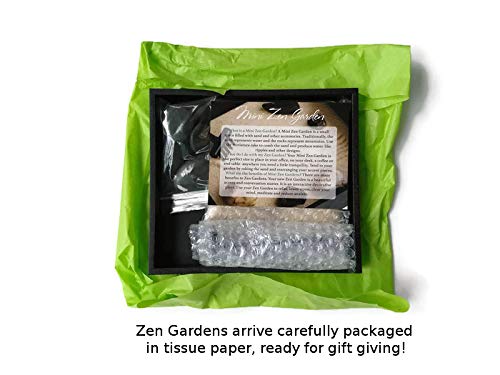 Quartz Gemstone Handmade Mini Zen Garden Healing Crystals Set - Zen Decor for Office or Home Relaxation and Stress Reduction Gifts Quartz Stone Desk Accessories
