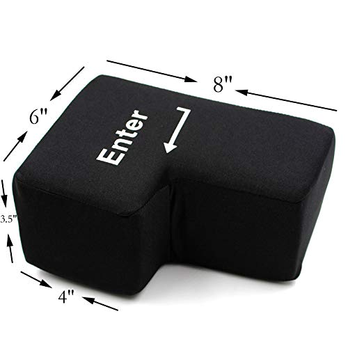 USB Big Enter Key Relieve Stress Plush Toy, OMGOD Throw Table Pillow Toys Anti-Stress Relief Super Size Stuffer Accent Desktop Foam Nap Pillow Vent Tool Peripheral Keys
