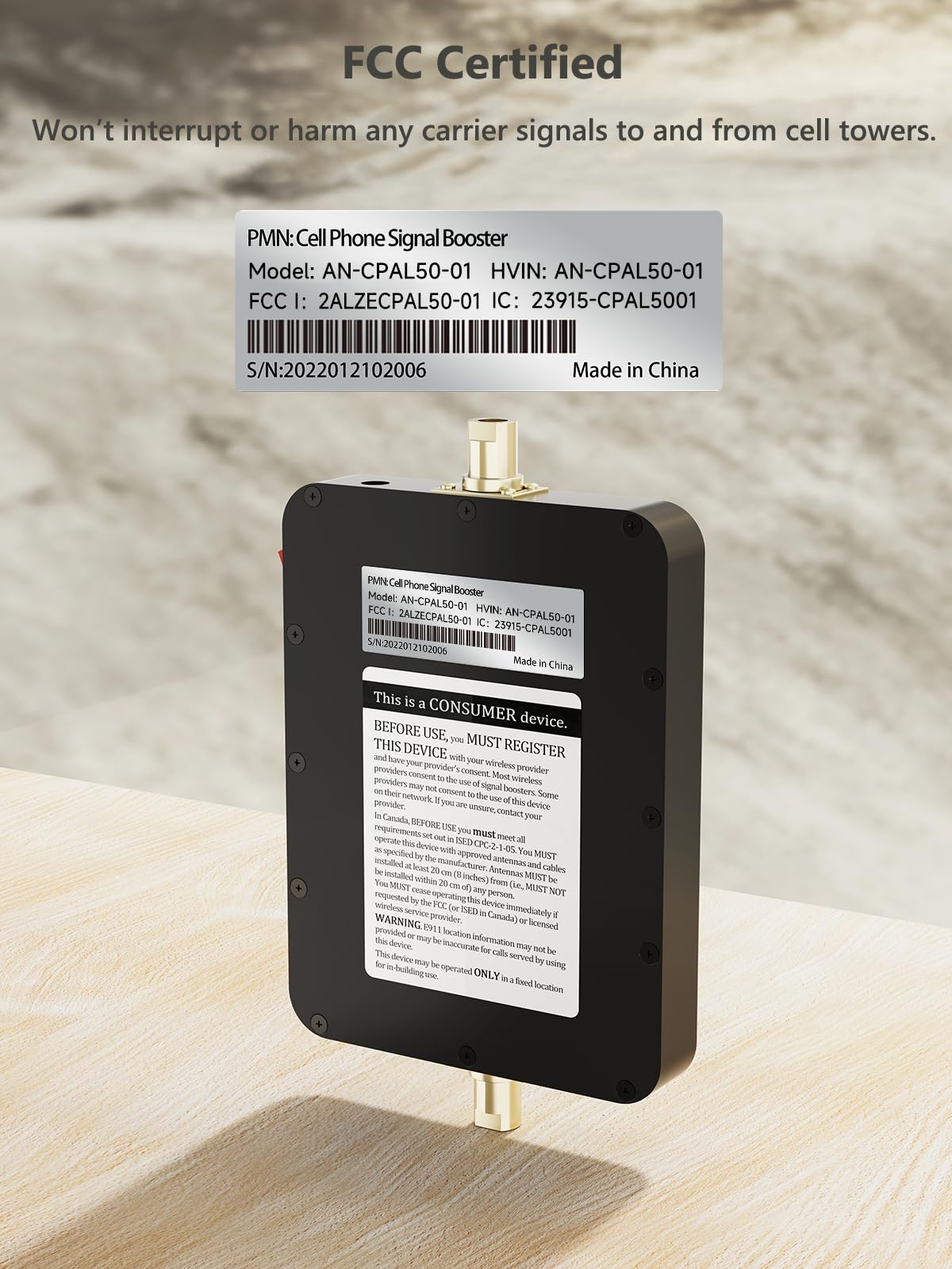 Cell Phone Signal Booster for RV | Boosts 5G 4G LTE for All U.S. Carriers - Verizon, AT&T, T-Mobile & More on Band 2, 4, 5, 12, 13 and 17 | Easy to Setup | FCC Approved