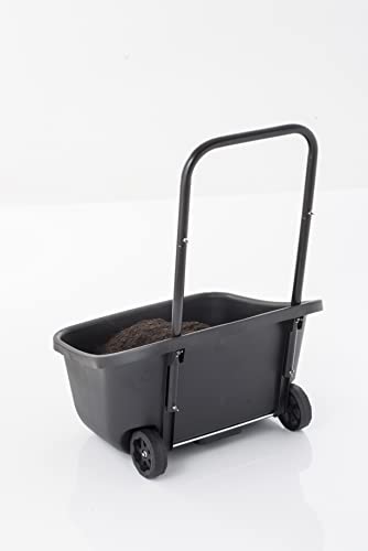 Maze 65 Gallon Dual Chamber Compost Tumbler with Large Double Door and Open Base and Comes with Maze Compost Cart