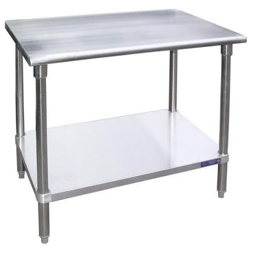Universal SG1848 - 48" X 18" Stainless Steel Work Table W/ Galvanized Under Shelf
