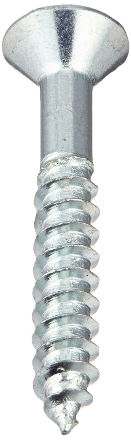 The Hillman Group 40816 Flat Head Phillips Wood Screw, 6 x 1-Inch, 100-Pack, 1 inches, No Color