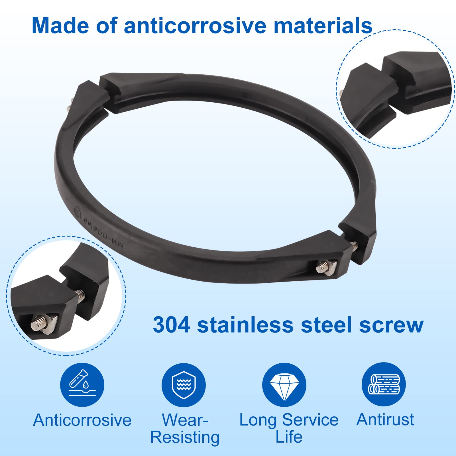 ChangTa GMX600NM Noryl Flange Valve Clamp Replacement for Hayward S144T Pro Series Pool Sand Filter