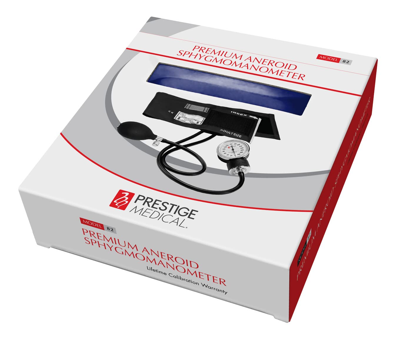 Prestige Medical Premium Adult Aneroid Sphygmomanometer, Cats Black & White