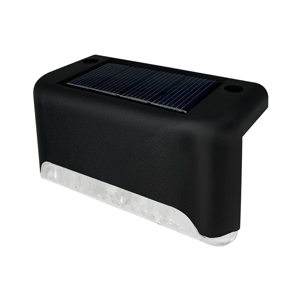 ZHUANYIYI 4 Pieces, Outdoor Solar Stair Lighting, Garden Fence Aisle Lighting Landscape Light, Home Garden Pavement Step Waterproof Decorative Light