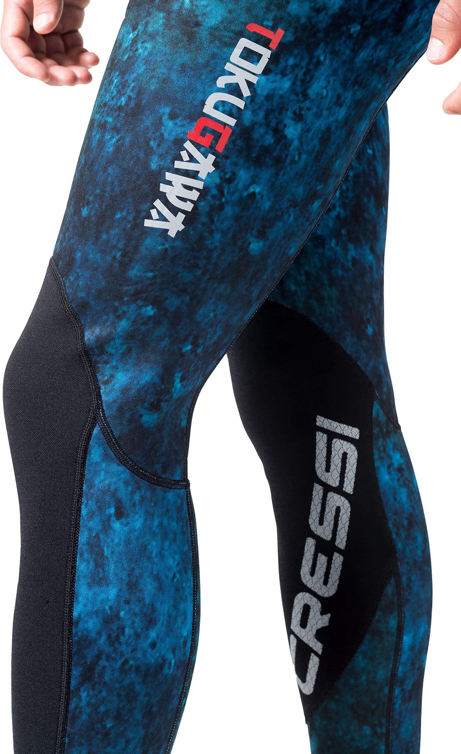 Cressi mens Two-Piece 2 pieces Spearfishing Wetsuits, Camo Blue, Medium US