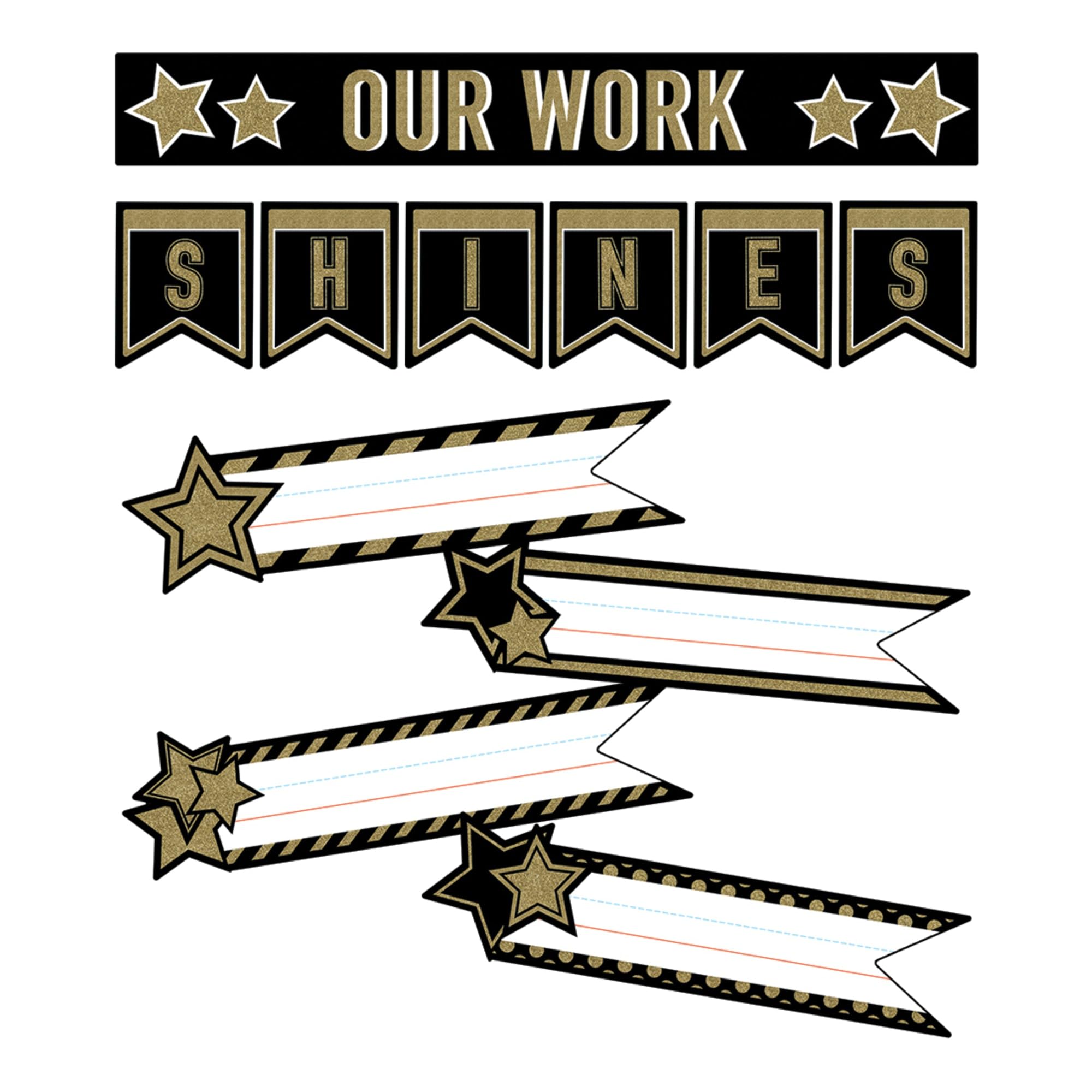 Sparkle and Shine Super Star Student Work Mini Bulletin Board Set