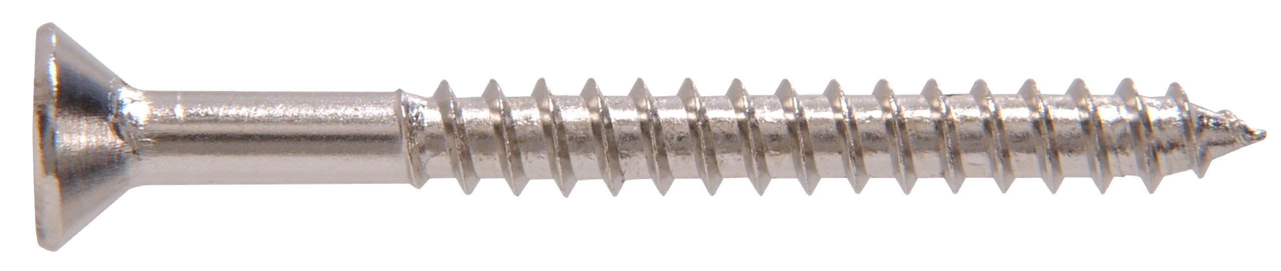 The Hillman Group 1219 10 1-1/2 in. Nickel Plated Flat Head Phillips Wood Screw 30-Pack