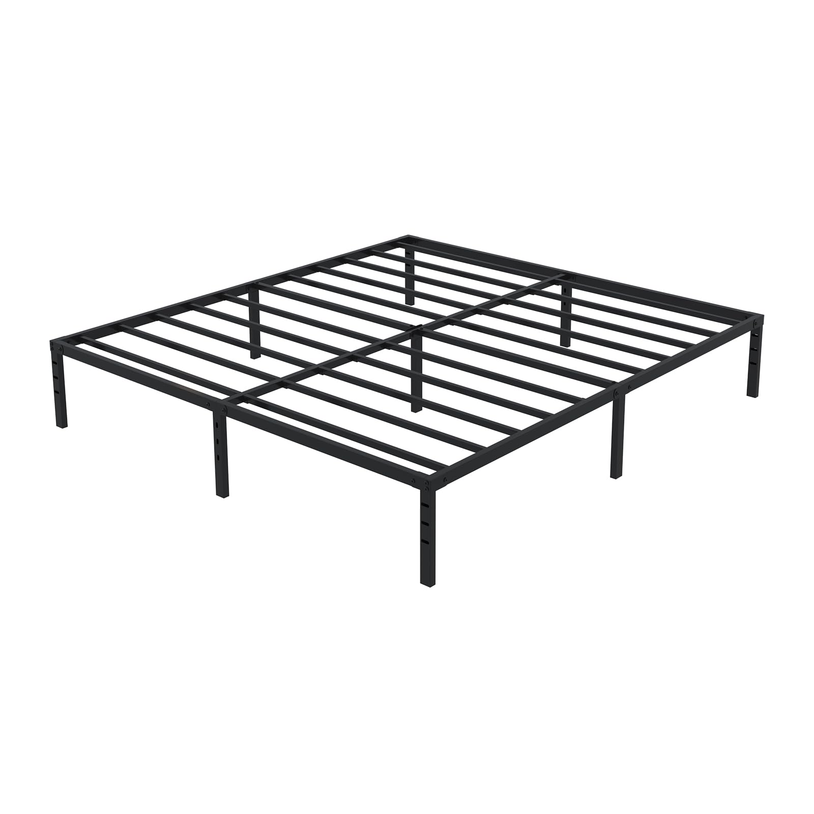 GPDD 14 Inch King Bed Frame Heavy Duty Metal Platform Bed Frame Steel Slat Support King Size, No Box Spring Needed, Easy Assembly, Suitable for Bedroom, Black