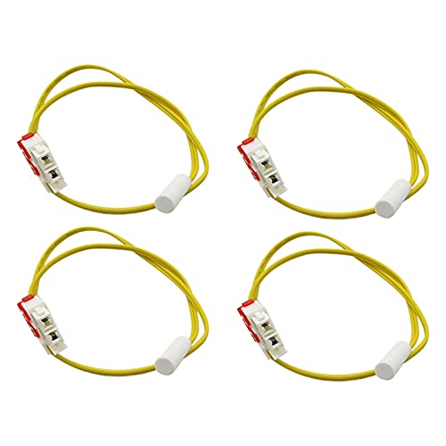 DA32-10105R 4PCS Defrost Temperature Sensor for DA32-00006W Samsung Refrigerator RSG309AARS/XAA-01,RB1855SL/XAA,RSG309AARS/XAA-02,RS2777SL/XAA,RB2044SW/XAA