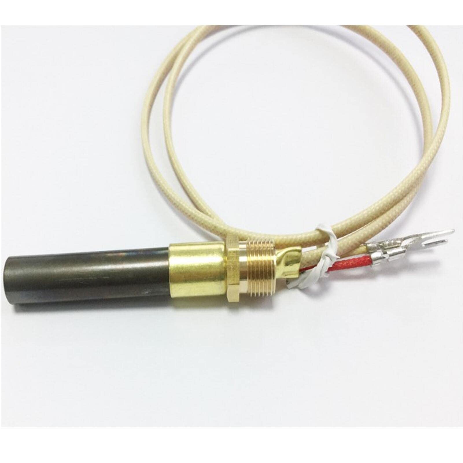 Thermopile Generator,750 Millivolt Temperature Resistance Replacement Thermopile Generator,24'' Long Fireplace Replacement Parts,Fireplace & Stove Accessory,for Gas Fireplace/Gas Grills/Gas Boilers
