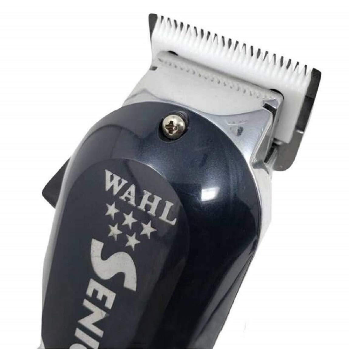 Ceramic Clipper Blade 2-Hole Double Crunch Teeth White - Whal ceramic blade for Magic Clip Senior Sterling Five Star-White Ceramic Blade Cutter-Upgrade