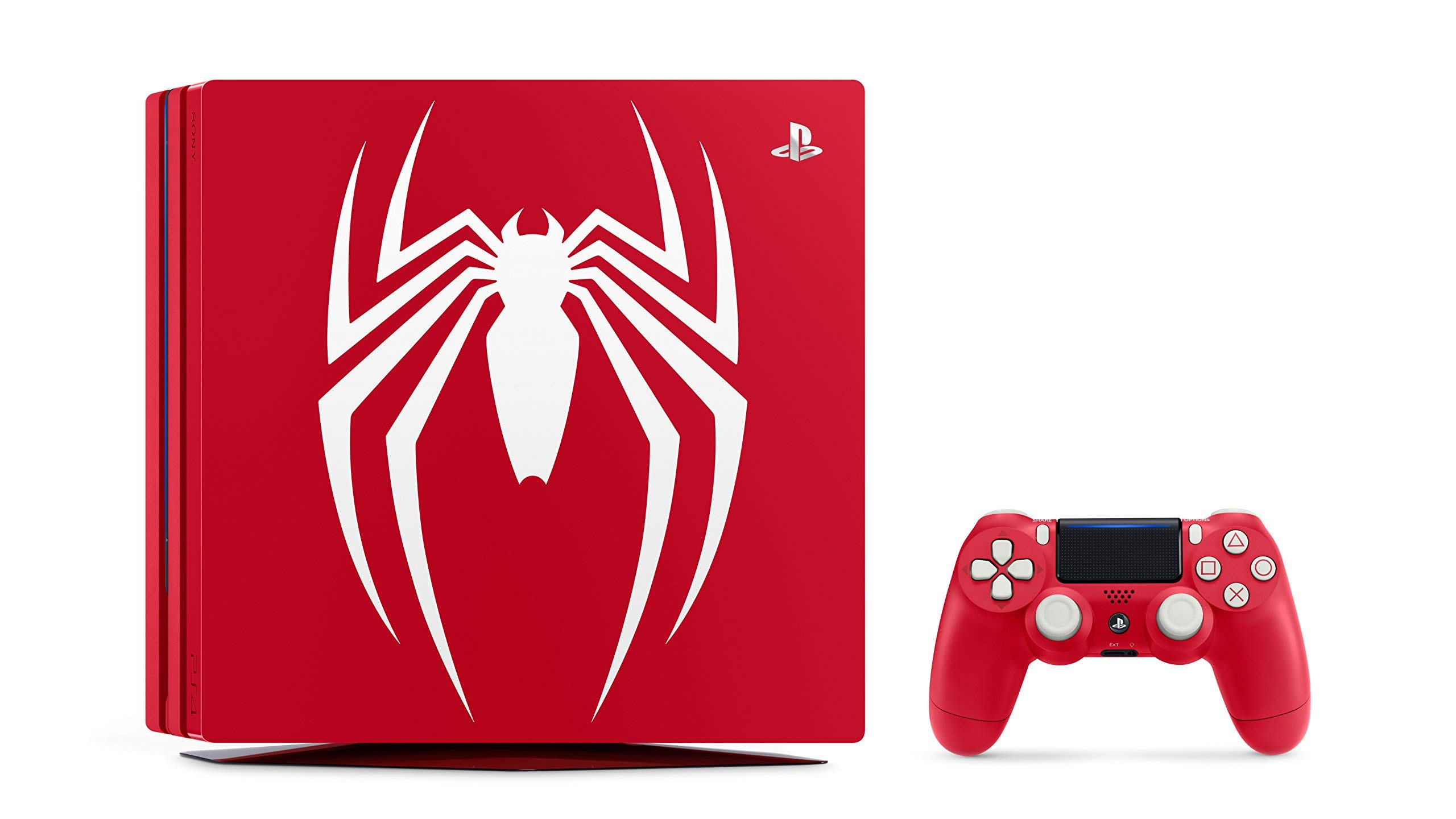 PlayStation 4 Pro 1TB Limited Edition Console - Marvels Spider-Man Bundle [Discontinued] (Renewed)