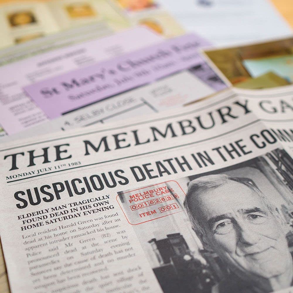 ThinkFun Cold Case: A Pinch of Murder β A Murder Mystery Game in a Box for Ages 14 and Up