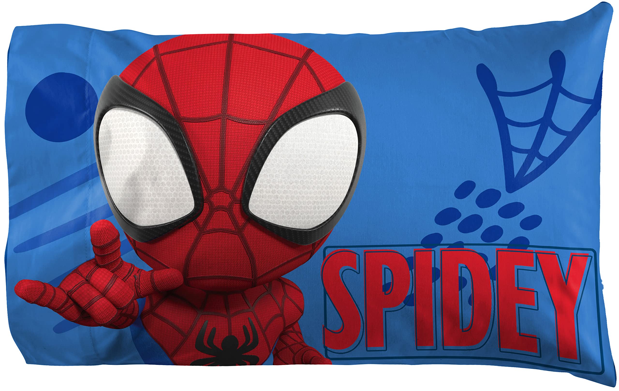 Jay Franco Marvel Spidey and His Amazing Friends Team Spidey Full Size Sheet Set - 4 Piece Set Super Soft and Cozy Kid’s Bedding - Fade Resistant Microfiber Sheets (Official Marvel Product)