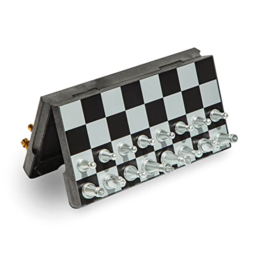 Travel Magnetic Chess Mini Set (6.3 inches)-Compact, Foldable, Educational Board Game