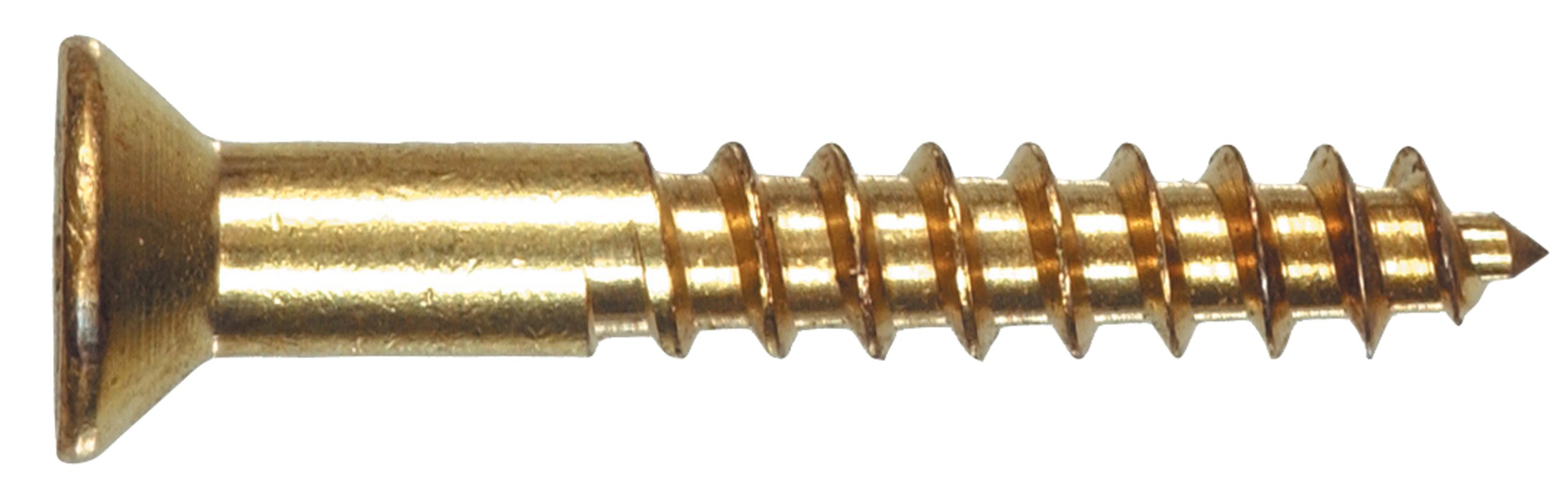 The Hillman Group 41830 Brass Flat Head Phillips Wood Screw, 6 x 3/4-Inch, 100-Pack