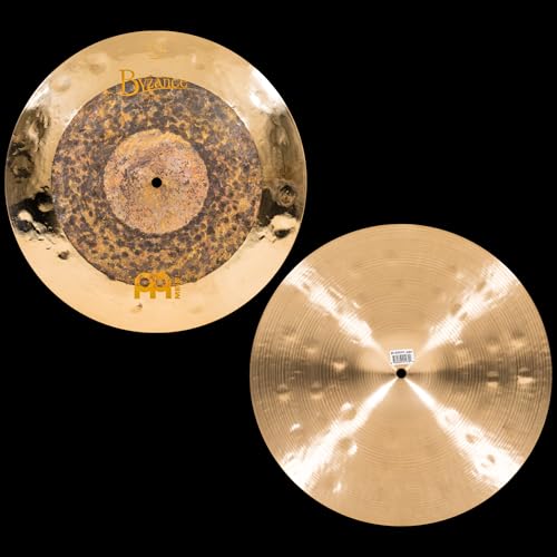 Meinl Cymbals Byzance 15" Dual Hihats, Pair β Made in Turkey β Hand Hammered B20 Bronze, 2-Year Warranty, B15DUH