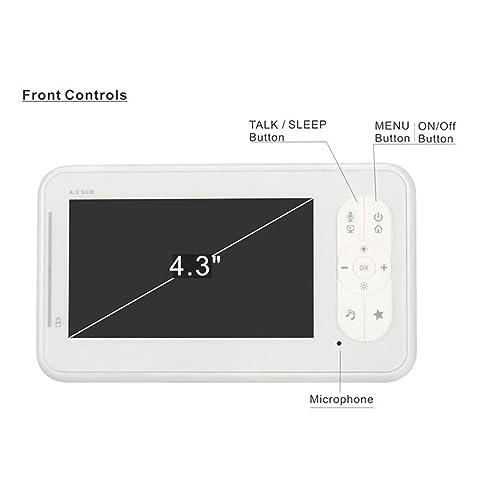 FECAMOS Video Baby Monitor, Baby Monitor Camera 2 Way Talk 3018ft for Gift (US Plug)