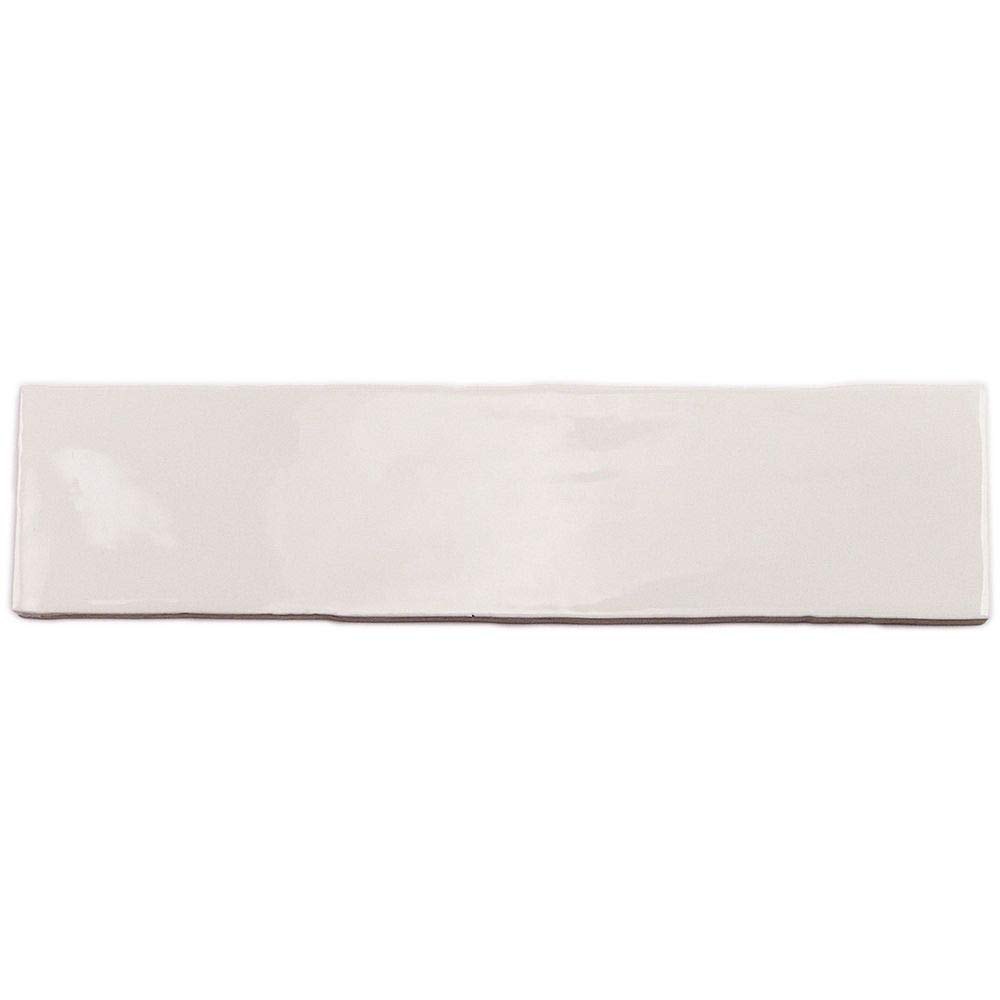 Catalina 3 in. x 12 in. Bianco Polished Ceramic Backsplash, Kitchen, Bathroom, Subway Wall Tile (44 Pieces 10.76 Sq. Ft. / Case)