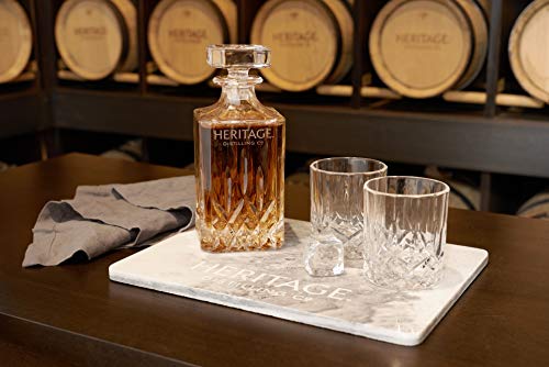 Viski Admiral 30 oz Liquor Decanter | Crystal Glass Liquor Dispenser for Whisky, Bourbon, Tequila, Brandy β Gift for Liquor Lovers