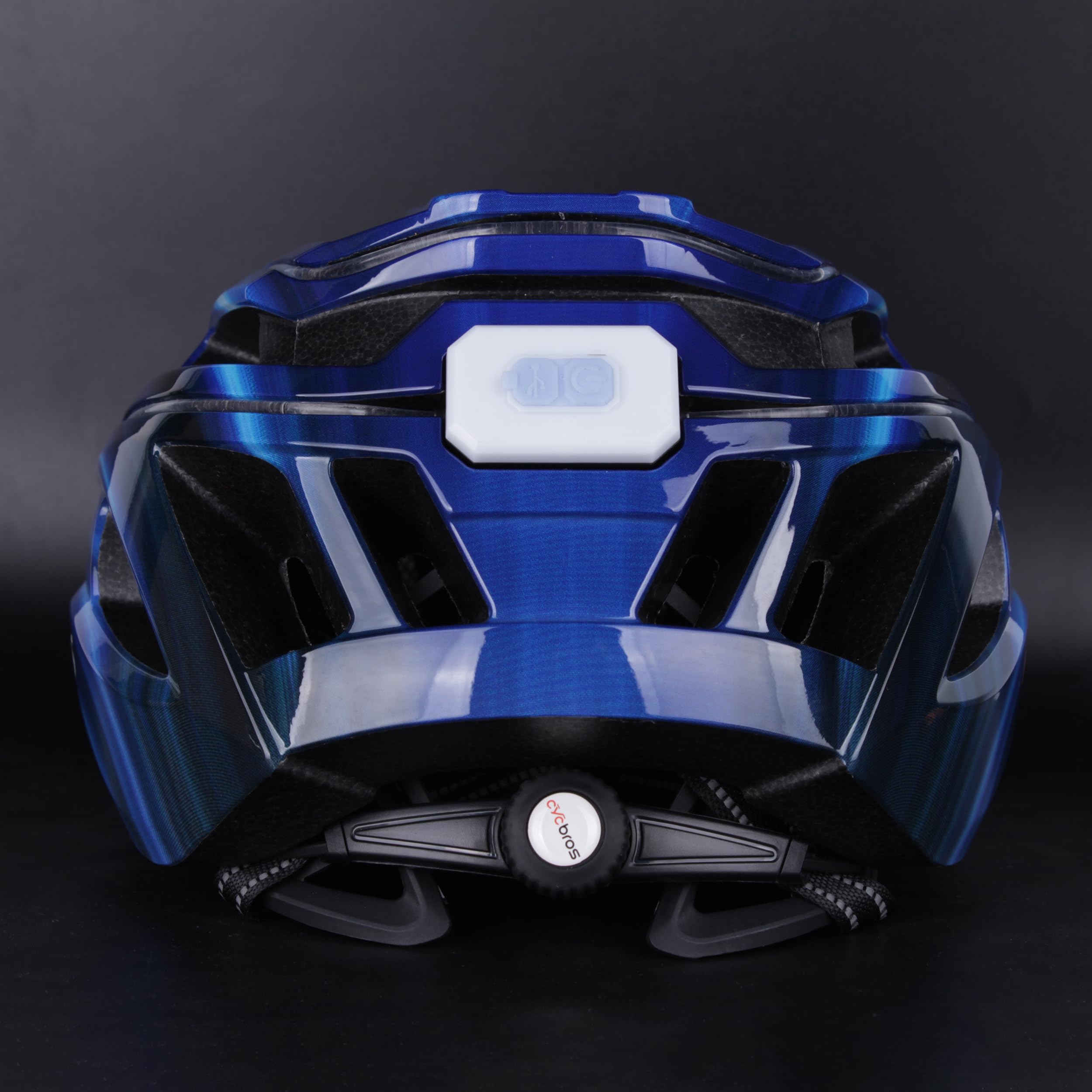 CYCBROS Adults Bike Helmet for Men Women That's Light, Cool Bicycle Helmet with USB Rechargeable Rear Light for Urban Commuter
