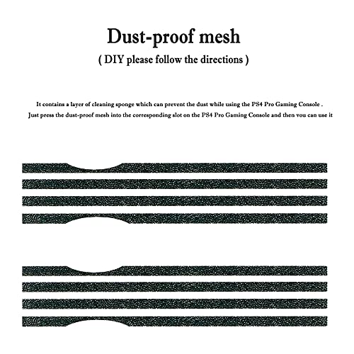 CHENLAN PS4 Pro Dust Proof Pack Kits - 2-in-1 Dust Proof Dust Protector Prevention Cover Case Mesh Jack Stopper Pack Kits for Comfortable with Playstation 4 Pro Gaming Console [Playstation 4 Pro]