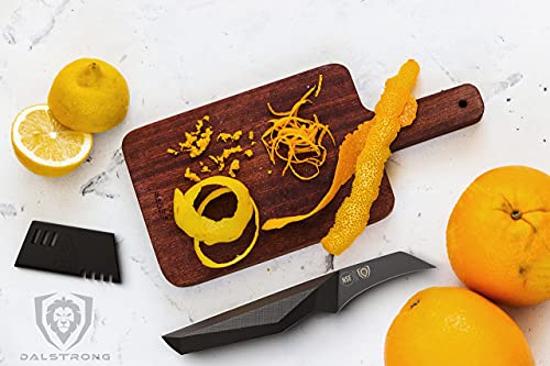Dalstrong Bird's Beak Paring Knife - 2.75 inch- Shadow Black Series - Black Titanium Nitride Coated - High Carbon - 7CR17MOV-X Vacuum Treated Steel Cooking Kitchen Chef Knife - Sheath - NSF Certified
