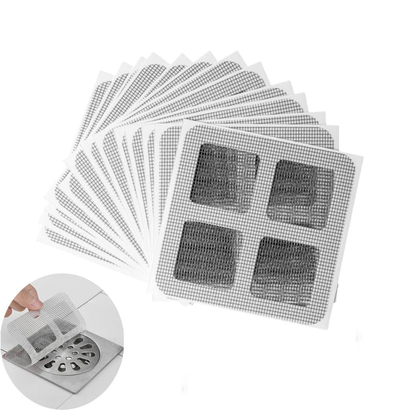 Disposable Hair Drain Stickers, 2025 New Drain Cover Hair Catcher for Bathroom Laundry Bathtub Kitchen(10PCS)
