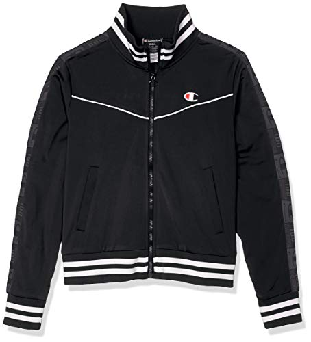 Champion Women's Tricot Track Jacket, Black, Small