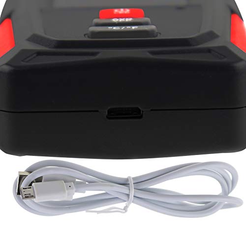 EMF Meter Digital Electromagnetic Field Radiation Detector with Sound Light Alarm Function, Rechargeable Handheld EMF Tester for Electric Magnetic Field Inspection, Home, Office and Ghost Hunting