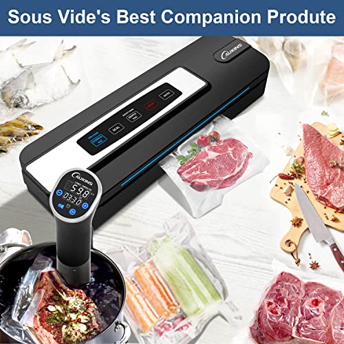 CAUKINS Food Vacuum Sealer Machine: Sous Vide Vacuum Sealer Automatic Vacuum Sealer Portable Vacuum Sealer For Food