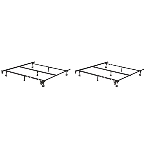 KB Designs – 7 Leg Adjustable Metal Bed Frame with Center Support Legs, Queen/Full/Full XL/Twin/Twin XL Beds & 7 Leg Heavy Duty Metal Queen Size Bed Frame with Center Support Legs