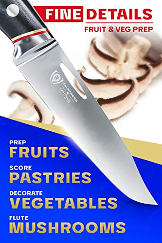 Dalstrong Paring Knife - 3.5 inch - Centurion Series - Swedish 14C28N High - Carbon Stainless Steel Kitchen Knife - G10 Handle - Fruit, Vegetable, Meat - Cooking Chef's Knife - w/Sheath