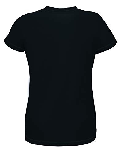 Champion womens Plus Jersey V-neck Tee, Script Logo T Shirt, Black-y07245, XX-Large Plus