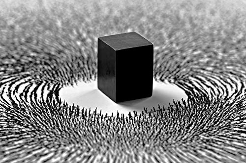 Make Magnetic Slime - Synthetic Black Iron Oxide (Fe3O4) 1 LB - with 2 Industrial Strength Magnets 3" x 1/2" x 1/8" - Great for Crafts, DIY, Home Improvement and Science Experiments by ESKS®