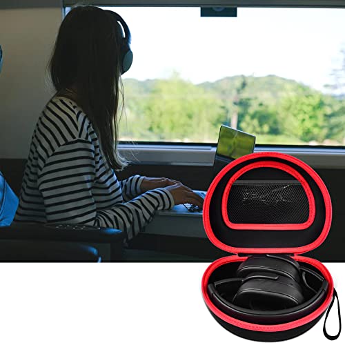 Headphone Case Compatible with Skullcandy Crusher/Hesh/Evo Wireless Over-Ear Bluetooth Headphones and More Foldable Headset Earphones, Hard Shell Earphone Protector Organizer Bag Pouch - Box Only