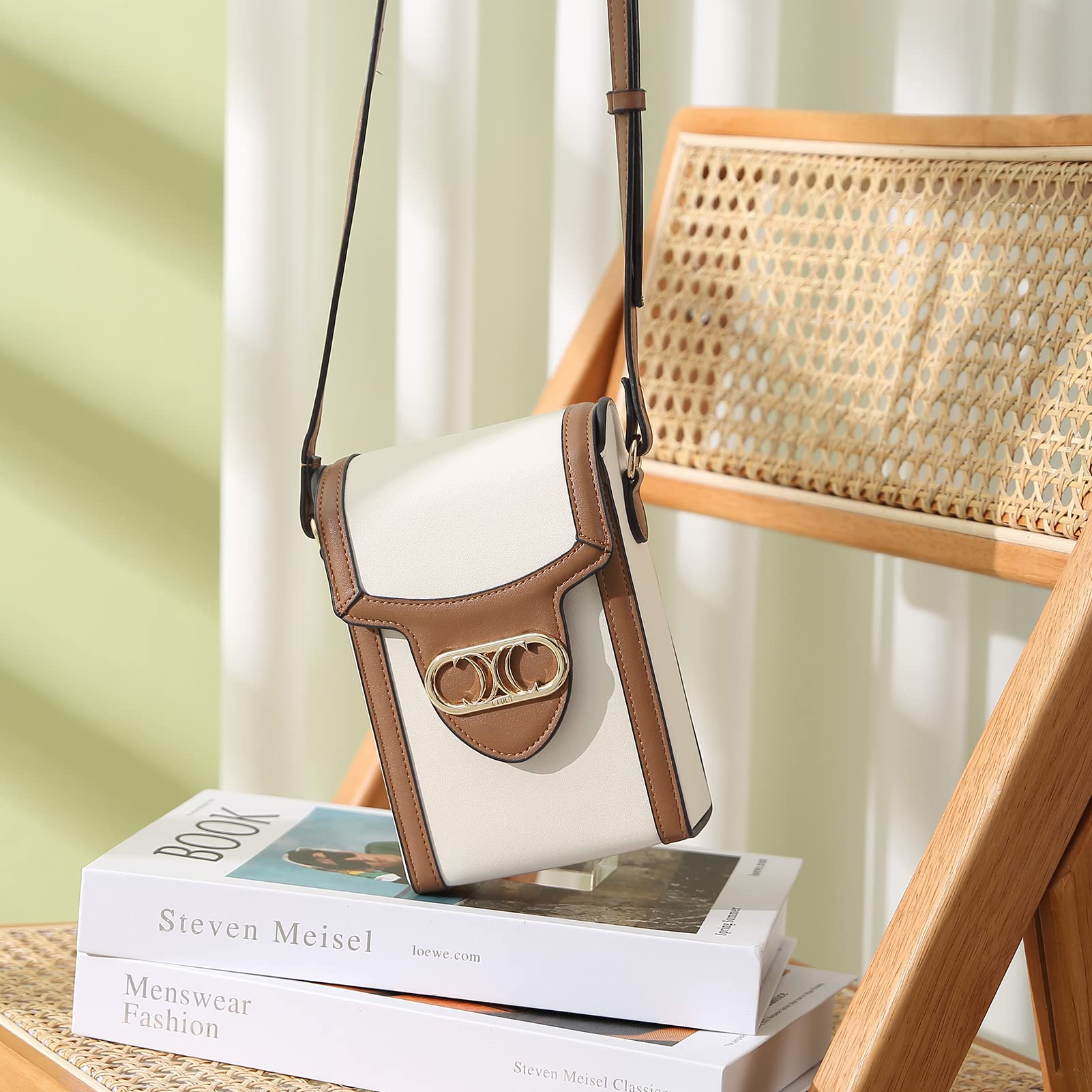 CLUCI Crossbody Cellphone Purse for Women Trendy Phone Wallet Flap Case Small Summer Stereotype Bags with Adjustable Straps