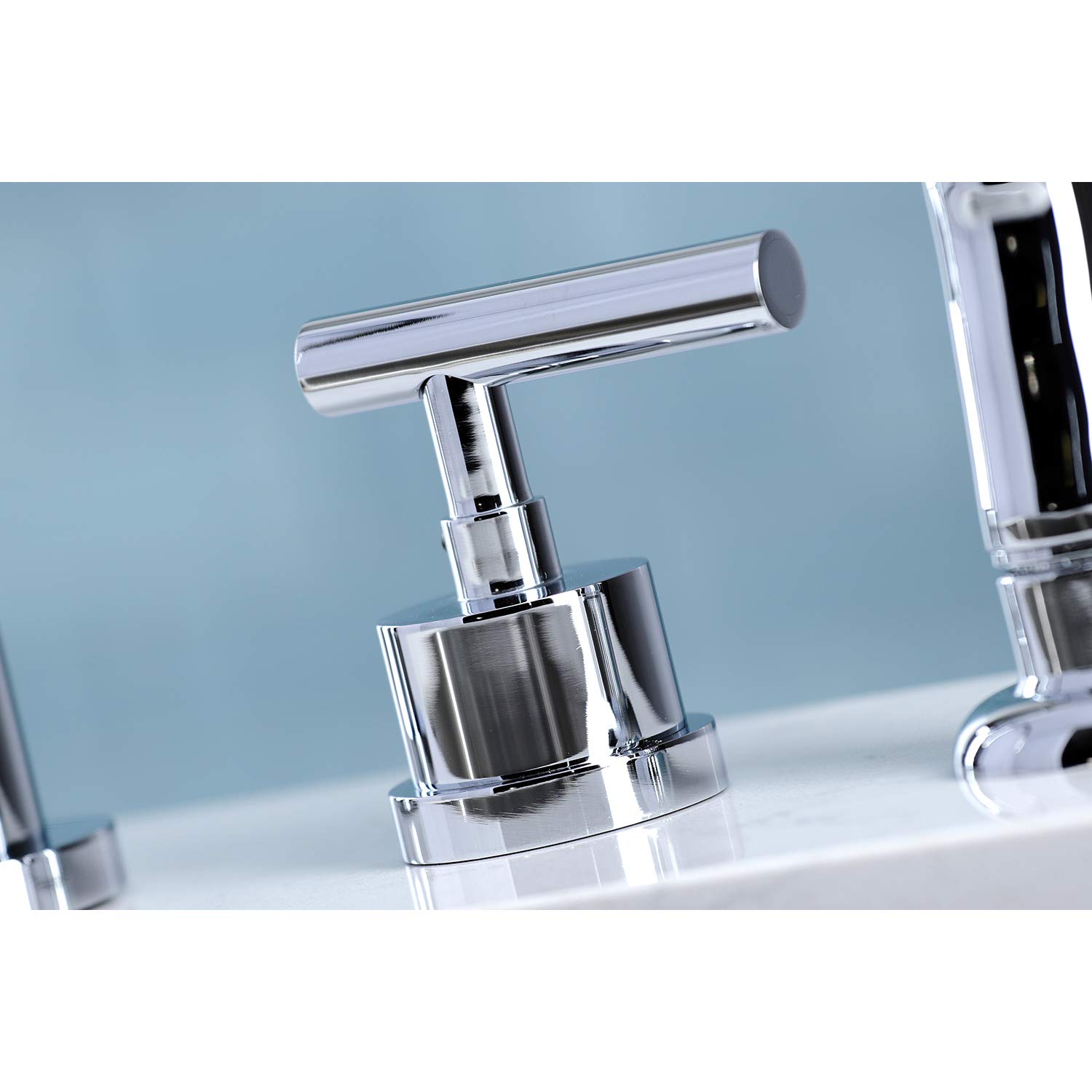 Kingston Brass KS8721CML Manhattan Widespread Kitchen Faucet, 7-7/8-Inch, Polished Chrome